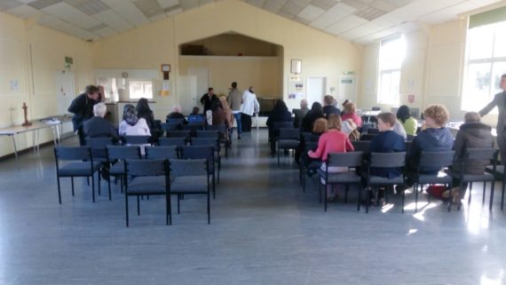 Latin Mass in the hall - FSSP UK